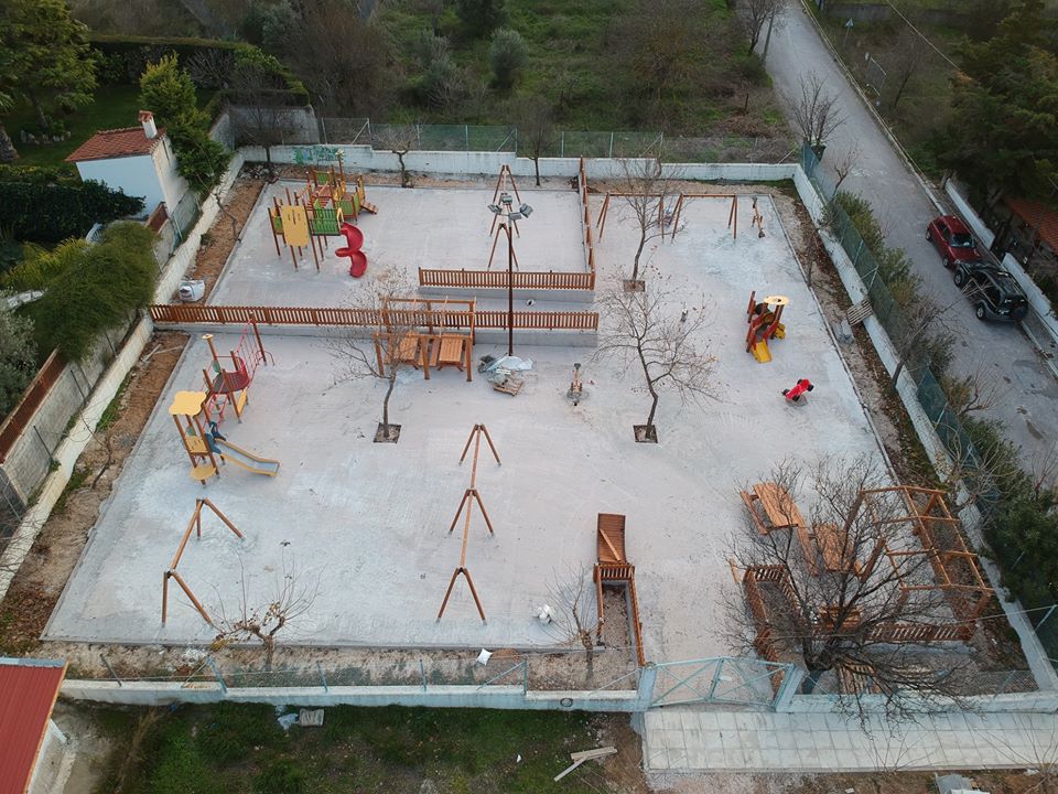 Σε εξέλιξη βρίσκεται η κατασκευή παιδικής χαράς στη Χριστούπολη Σπάτων