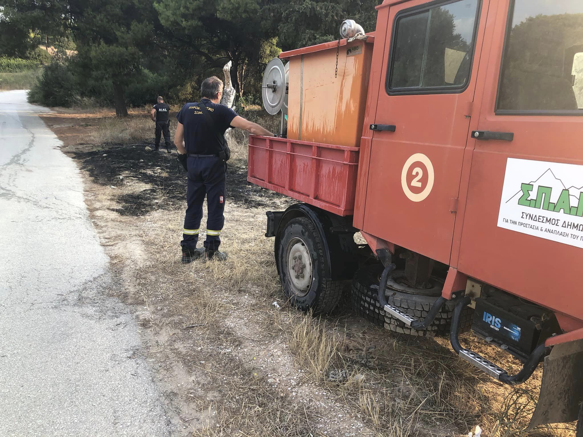 Πυρκαγιά στην Αρτέμιδα - Κάτοικοι και Αρχές κατάφεραν να τη σβήσουν